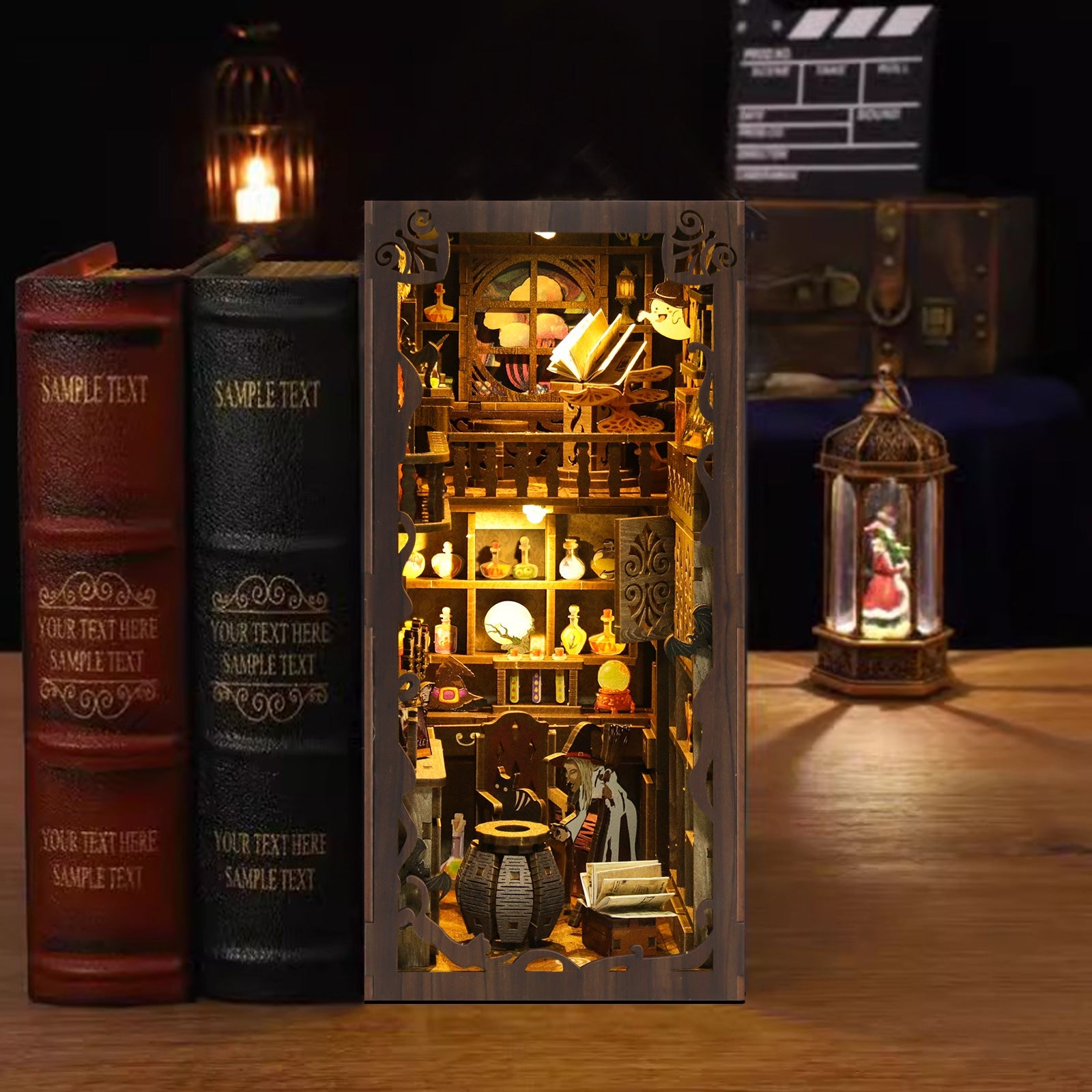 Magic Night - DIY Book Nook Kit,3D Wooden Puzzle – uk.woodbests