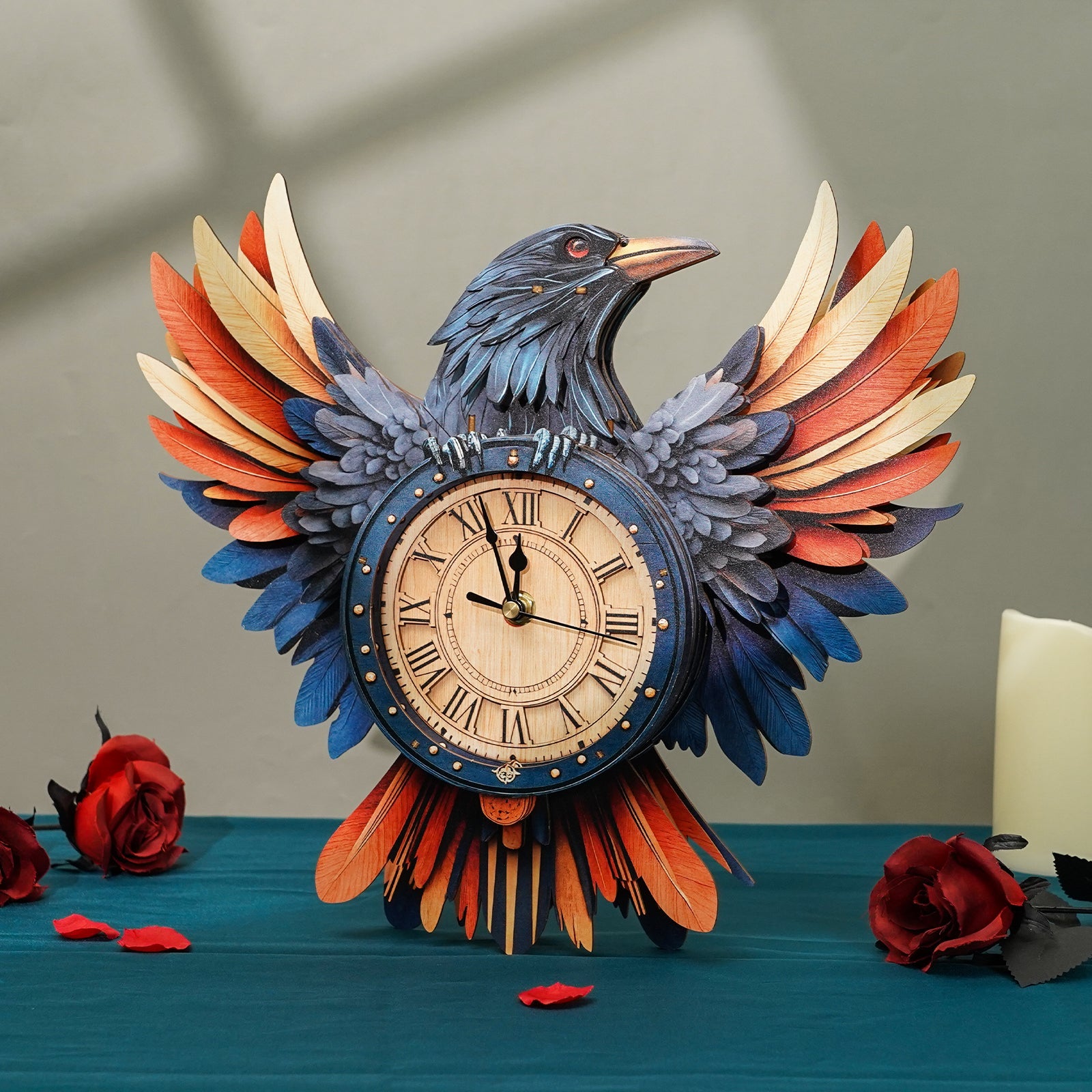 Raven – DIY Wooden Clock, 3D Puzzle Kit – uk.woodbests