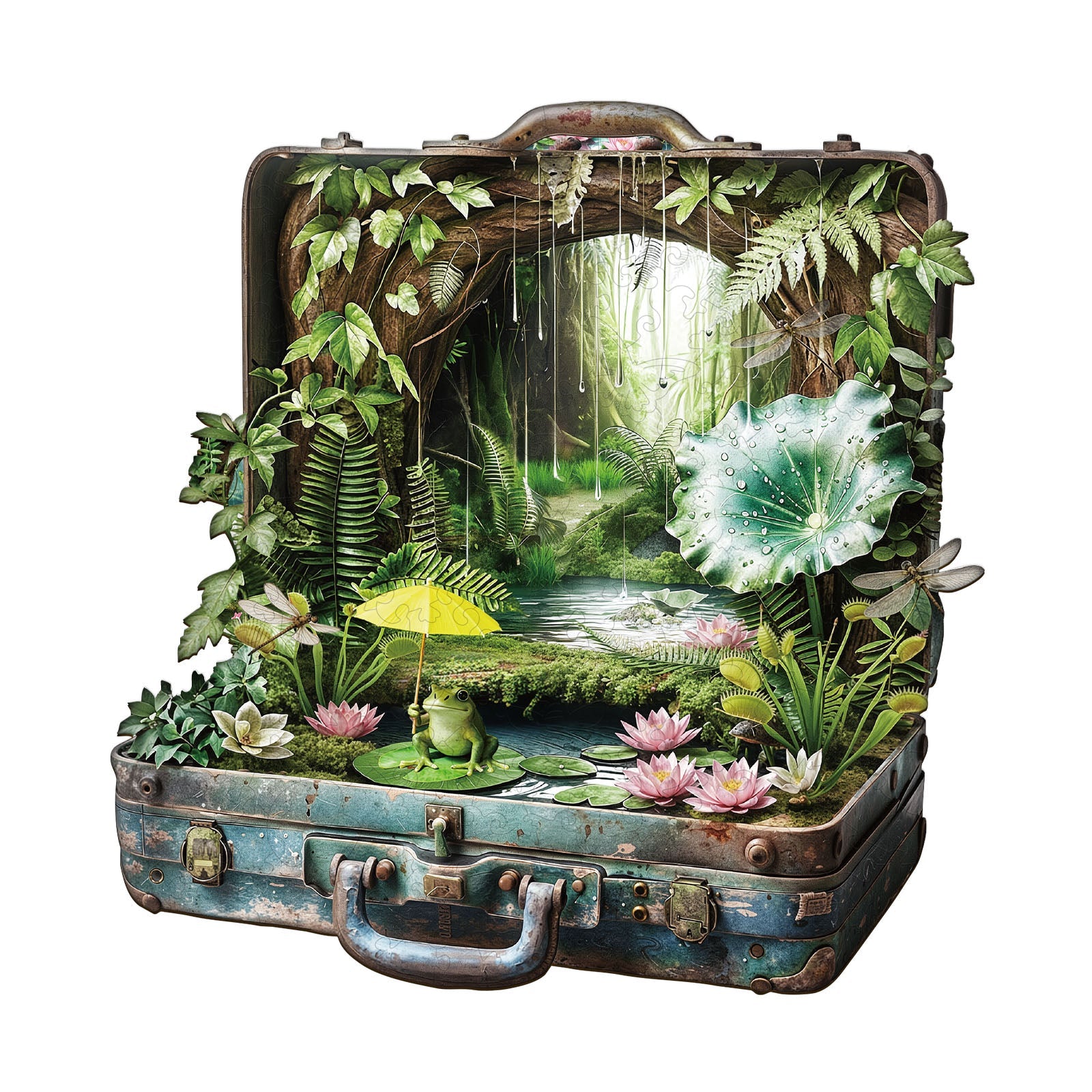WOODBESTS |Rainforest Suitcase Wooden Puzzle – uk.woodbests