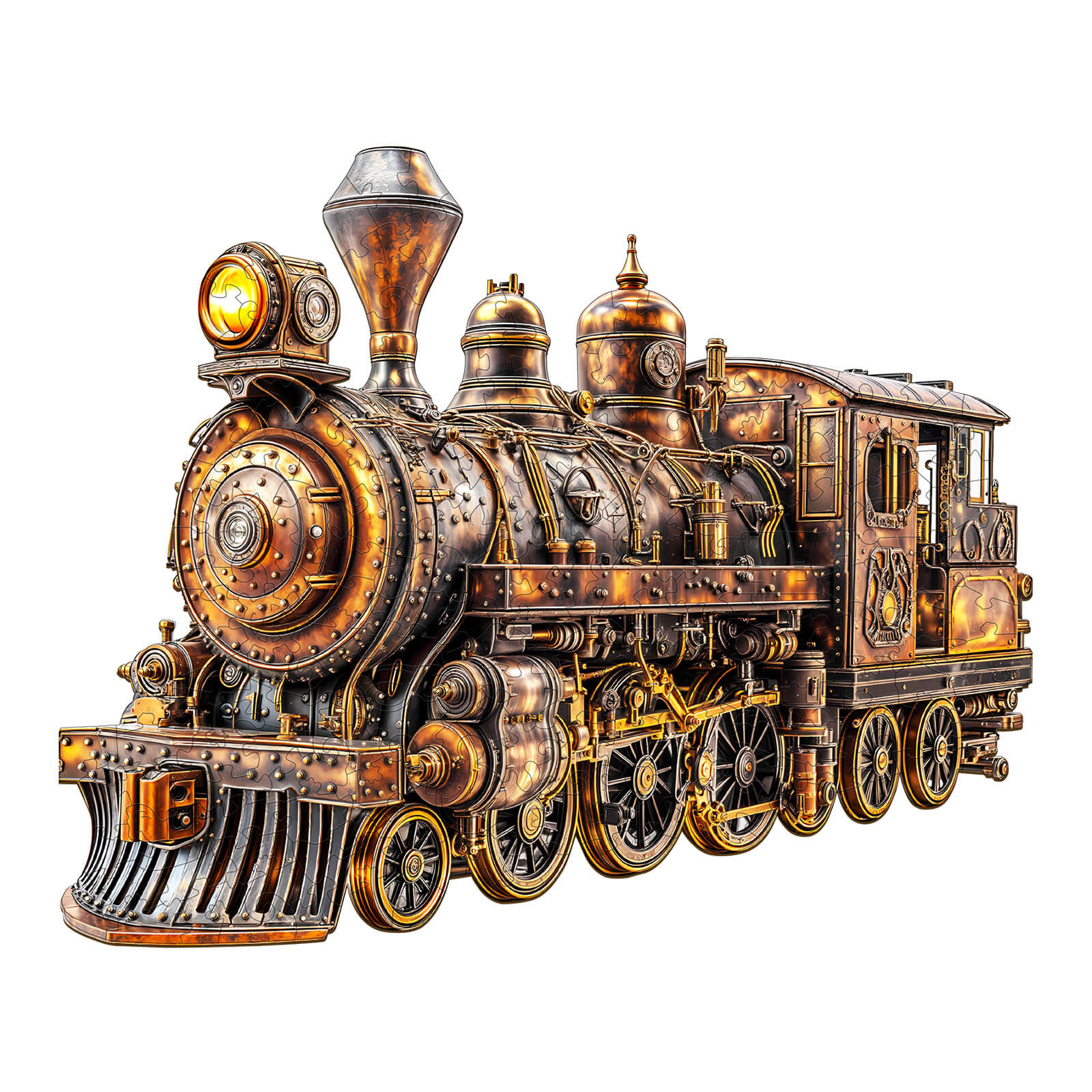 WOODBESTS | 3D Mechanical Steam Train Wooden Puzzle – uk.woodbests